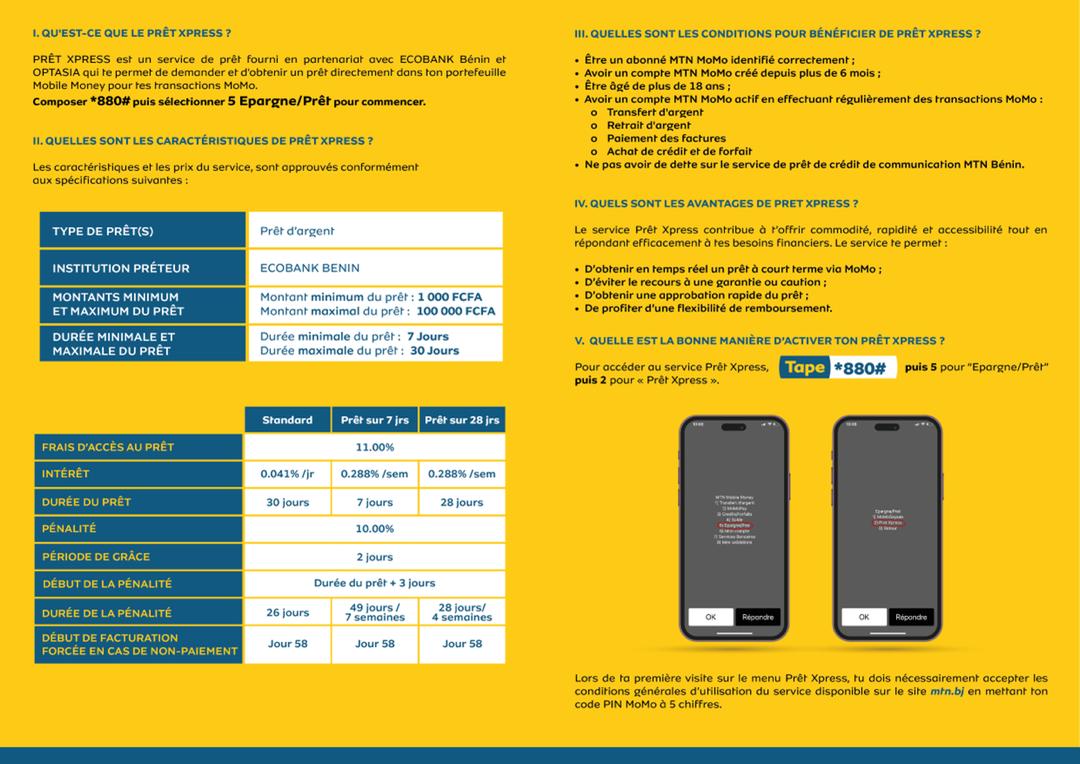 MTN Mobile Money et Ecobank Bénin lancent ‘’Prêt Xpress’’ - 24 HEURES ...